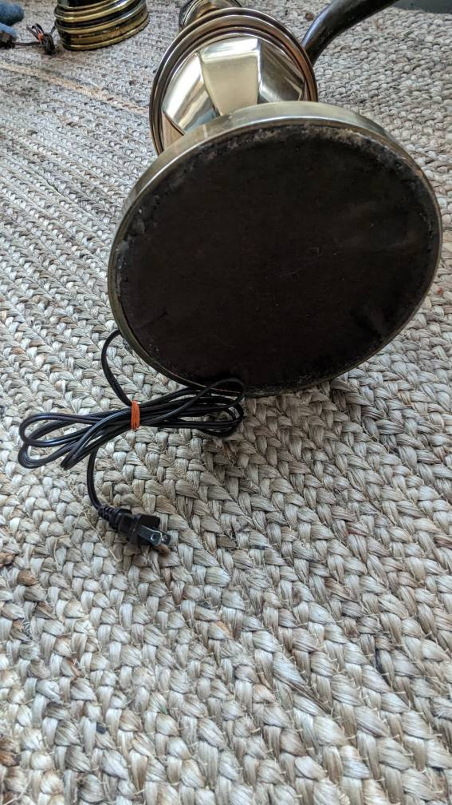 Stiffel Table Lamp Brass Heavy Mid Century 36" Tall Switch on Socket - Etsy