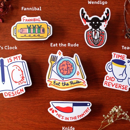 Eat the Rude Funny Sticker Hannibal Lecter Decal TV Show - Etsy