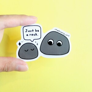 Everything Everywhere All at Once Sticker, Just Be A Rock Movie Quote ...