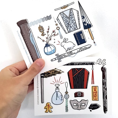 The Untamed Bunny Sticker Wei Wuxian Rabbit on Mo Dao Zu Shi - Etsy