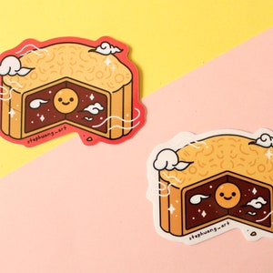 Mooncake Sticker Mid Autumn Festival Gift Chinese AAPI Food - Etsy