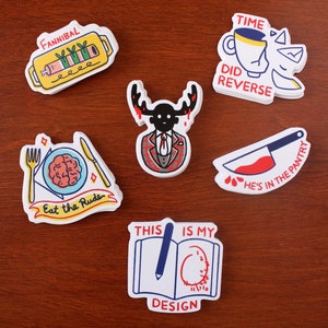 Hannibal Stickers, Hannibal Lecter Merch, Gift for Fannibal, Sticker ...
