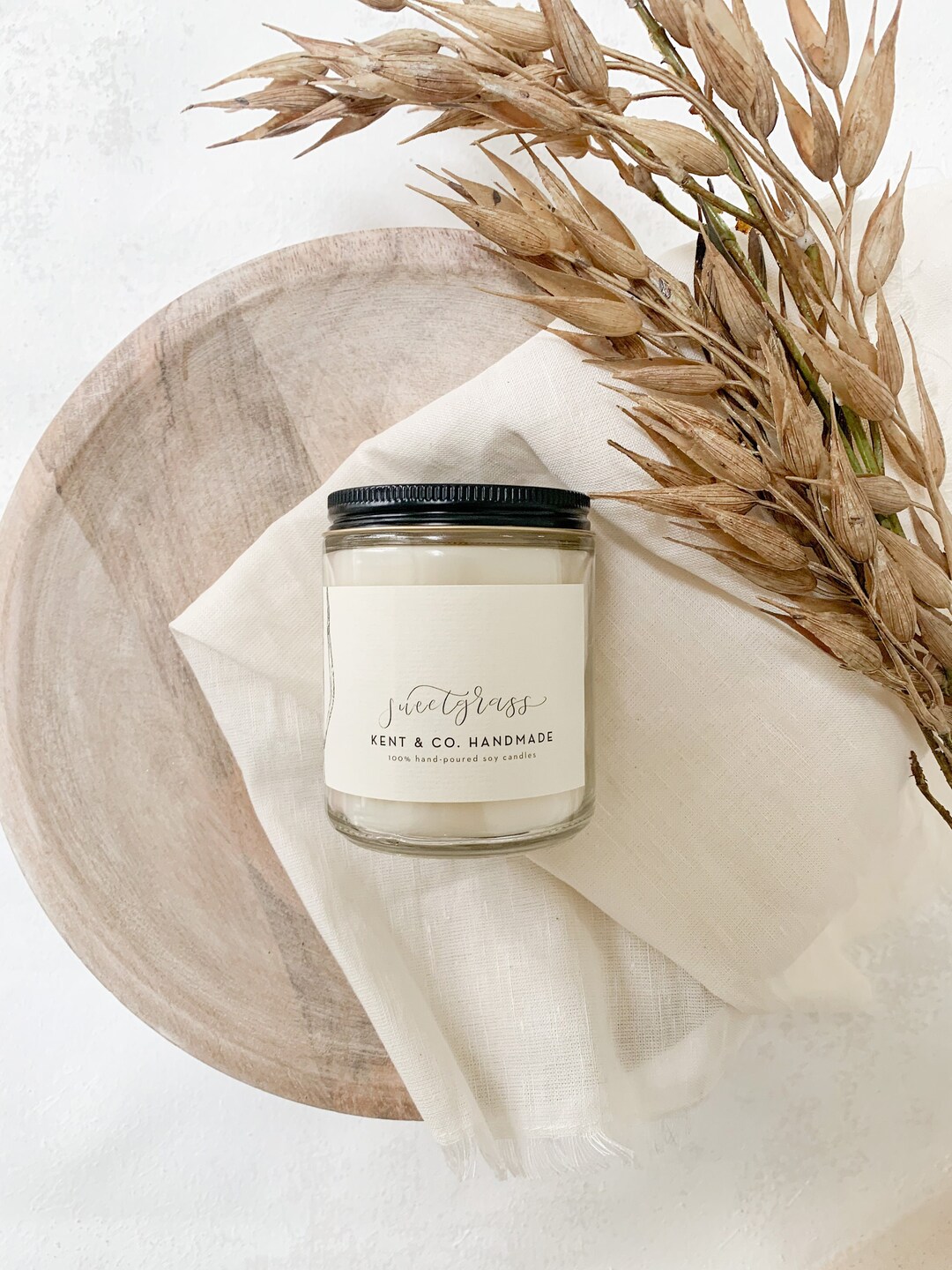 Sweetgrass Soy Candle Sweet Grass and Clover Earthy Green Scent Mary's ...