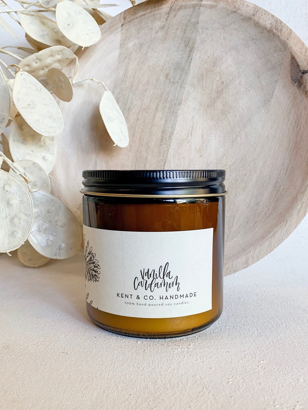 Cardamom Vanilla Soy Candle | Fall Scent | Spiced Cardamom Clove ...