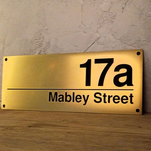 Engraved Brass Plaques - Solid Brass - Name Plates - Custom House Signs ...