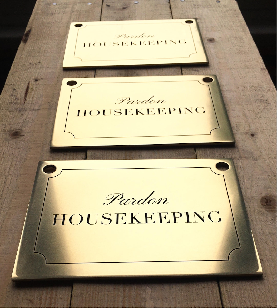 Engraved Brass Plaques - Solid Brass - Name Plates - Custom House Signs ...