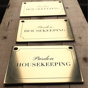 Engraved Brass Name Plate – Custom Solid Metal House Sign - Etsy
