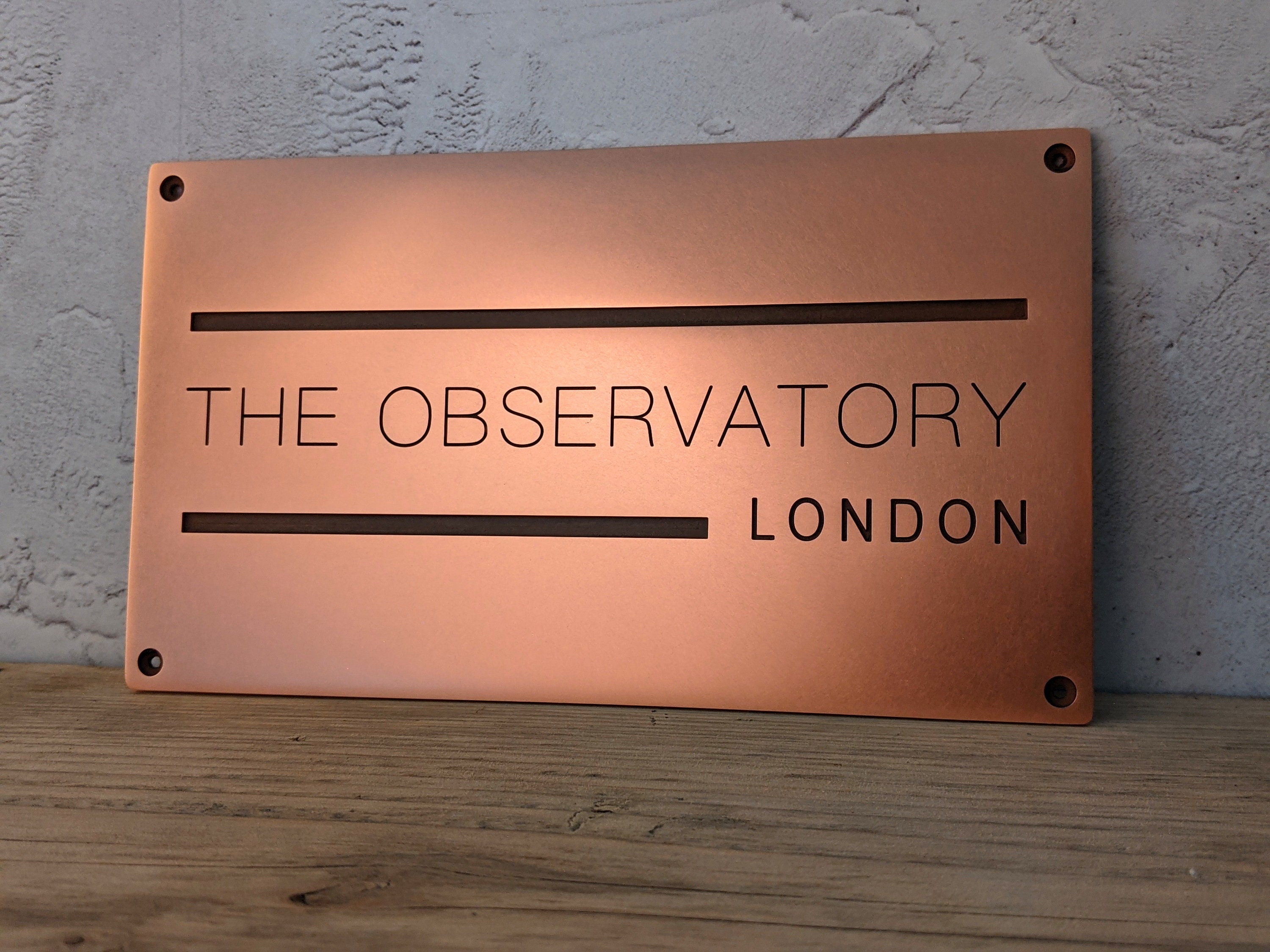 Engraved Copper Plaque – Custom Metal Sign, Personalized Name Plate - Etsy