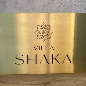 Engraved Brass Plaques - Solid Brass - Name Plates - Custom House Signs ...