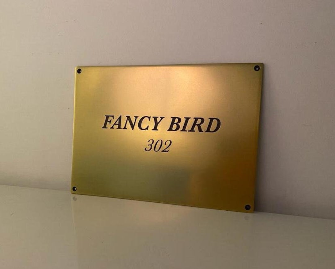 Engraved Brass Plaques Solid Brass Name Plates Custom House Signs ...