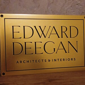 Engraved Brass Plaques - Solid Brass - Name Plates - Custom House Signs ...