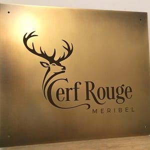 Antiqued Brass Plaques - Solid Brass - Name Plates - Personalized House ...