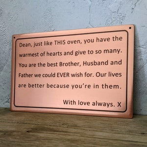 Engraved Copper Plaques - Solid Copper - Name Plates - Custom House ...