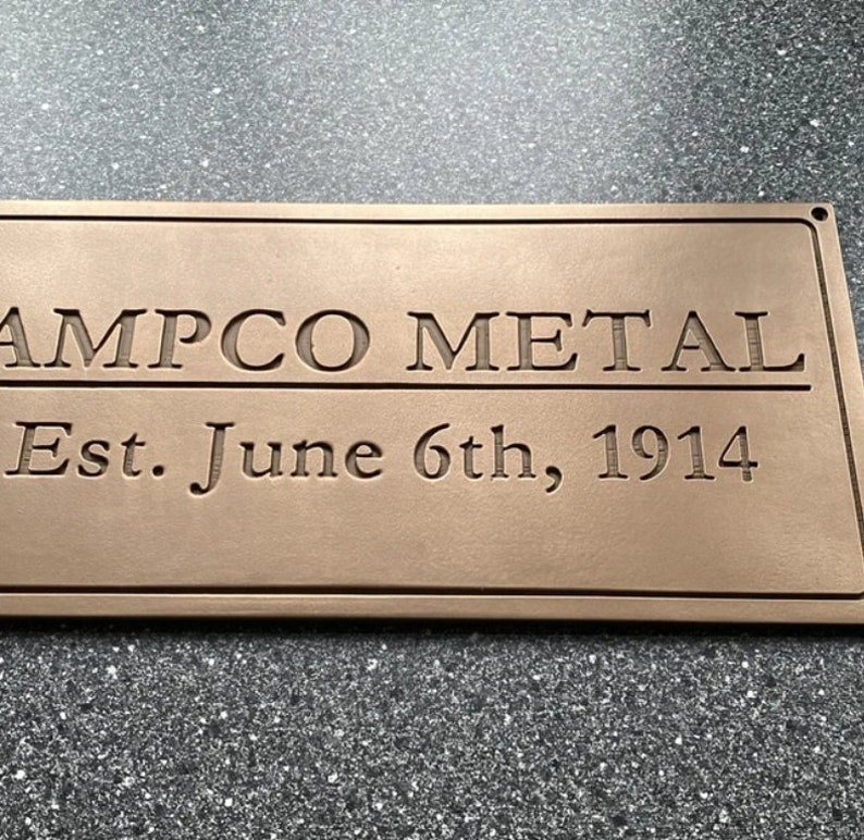 Engraved Bronze Copper & Brass Plaques With Personalised Text | Etsy UK