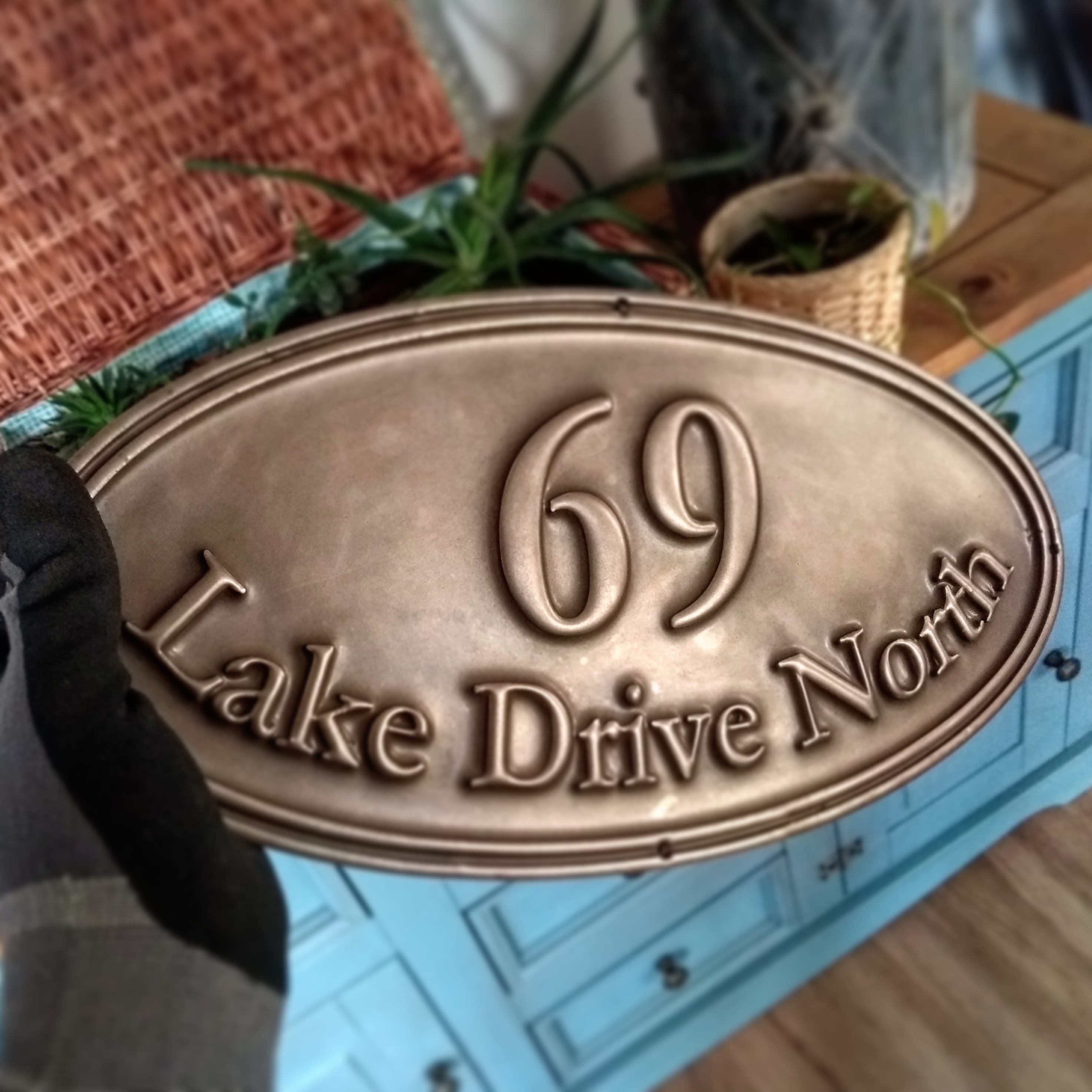 Custom Bronze Address Signs / House Numbers / Name Plaques | Etsy UK