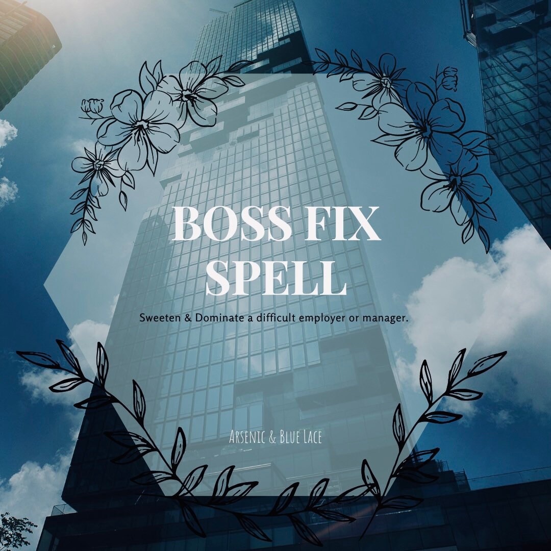 Boss Fix Spell Sweeten & Dominate - Etsy