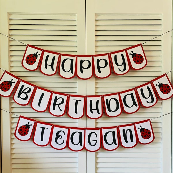 Ladybug Banner - Etsy