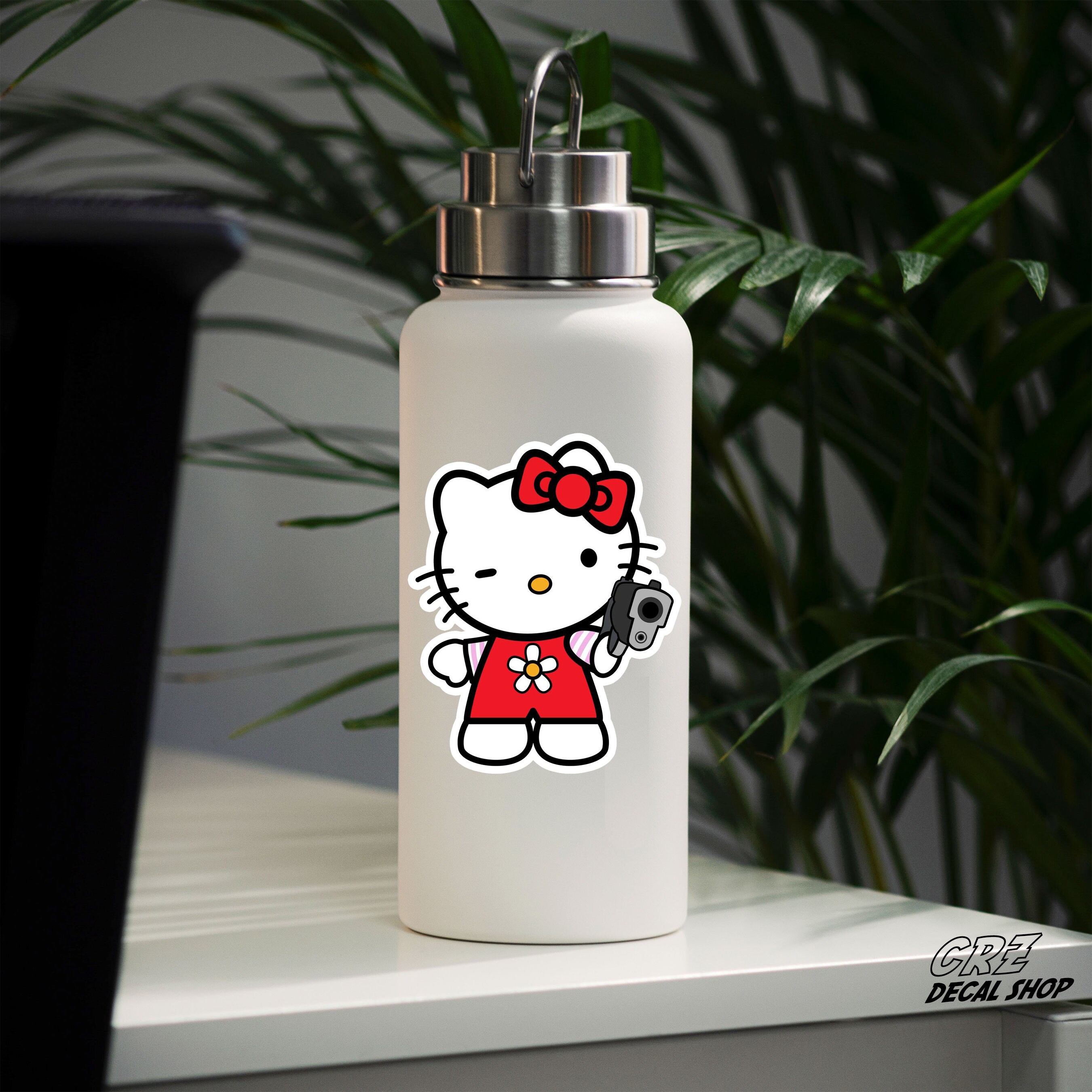 Glock Gun Hello Kitty Waterproof Vinyl Decal - Etsy