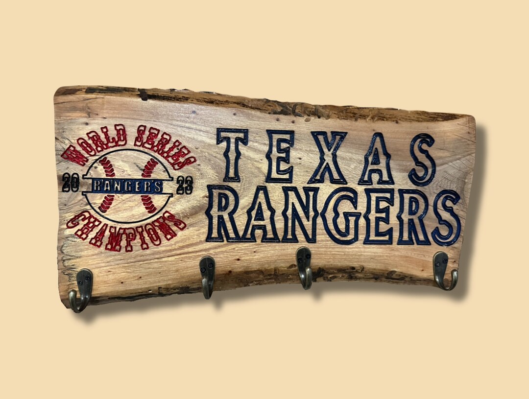 Texas Rangers Wall Mounted Engraved Key Holder Key Hook for - Etsy