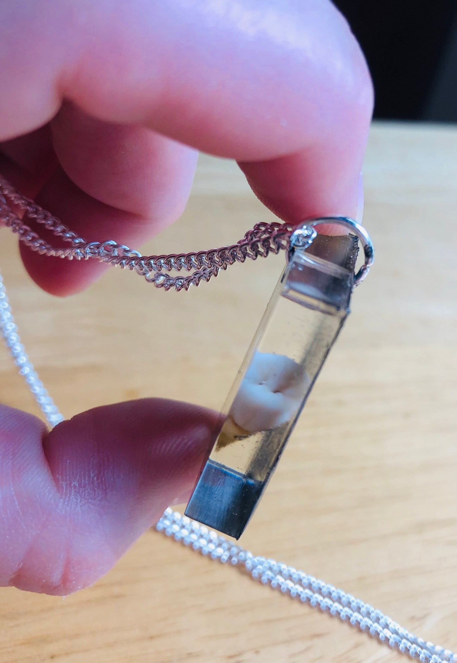 Real Human Tooth in Resin Necklace - Etsy UK