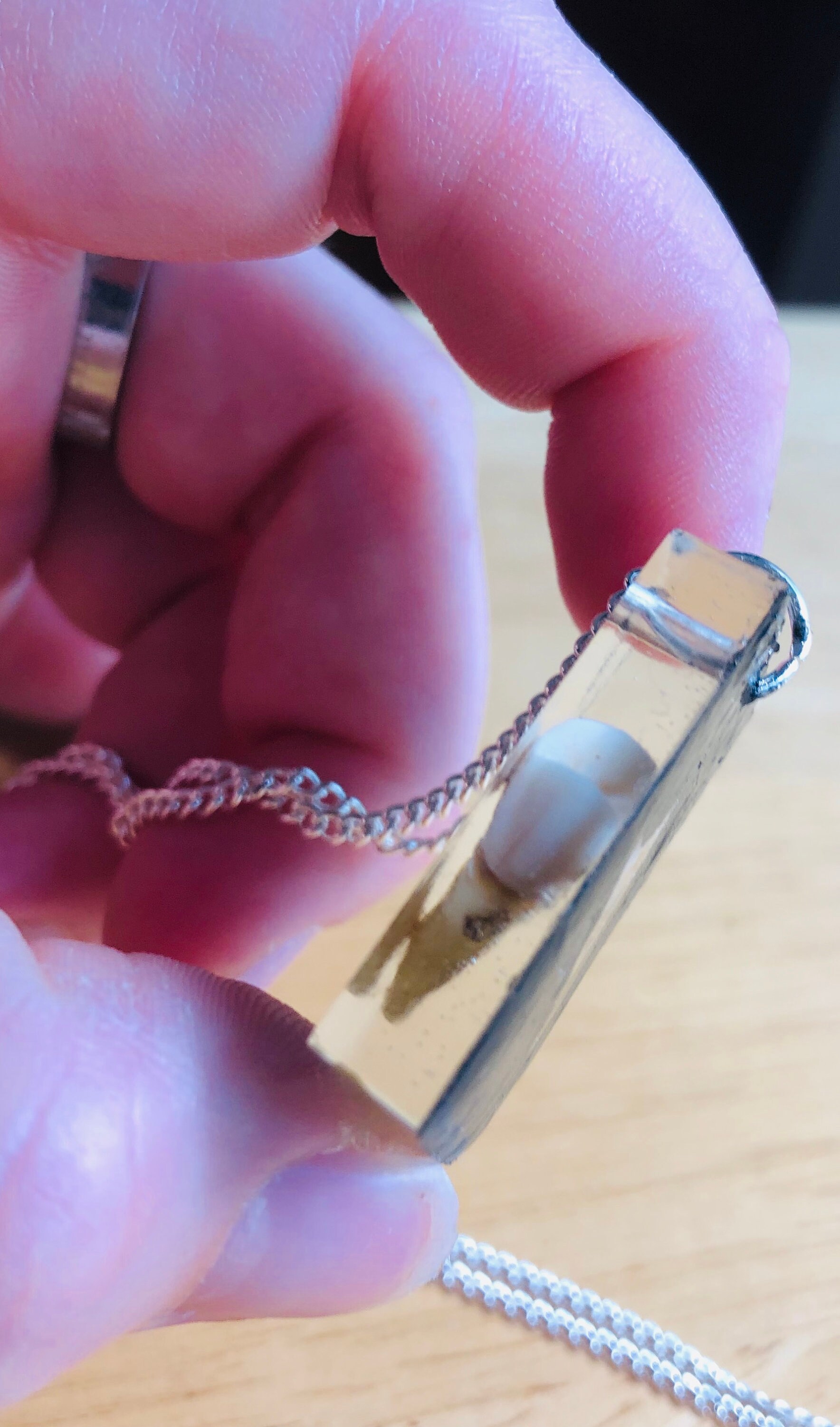 Real Human Tooth in Resin Necklace - Etsy UK