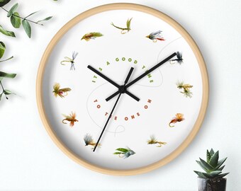 Fly Fishing Clock | Etsy