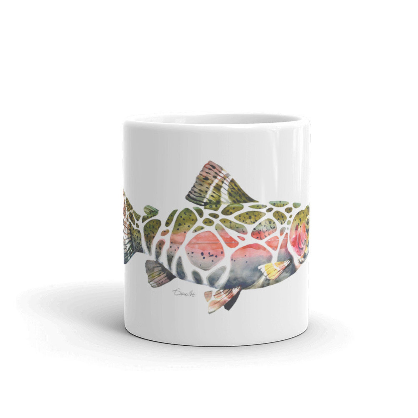 Rainbow Trout Mug, Trout Coffee Mug, Fish Coffee Mug, Fly Fishing Gifts ...