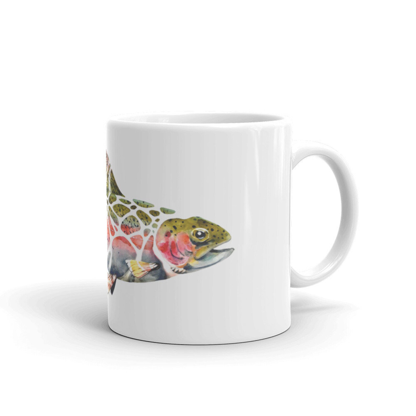 Rainbow Trout Mug, Trout Coffee Mug, Fish Coffee Mug, Fly Fishing Gifts ...