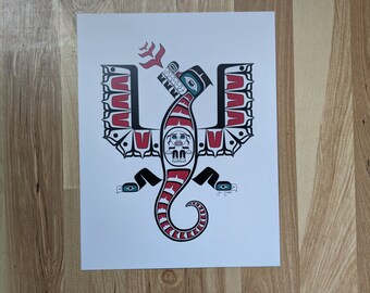 Formline Dragon - Etsy