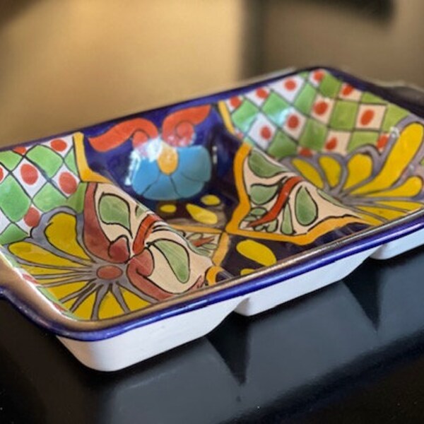 Sectioned Dish - Etsy