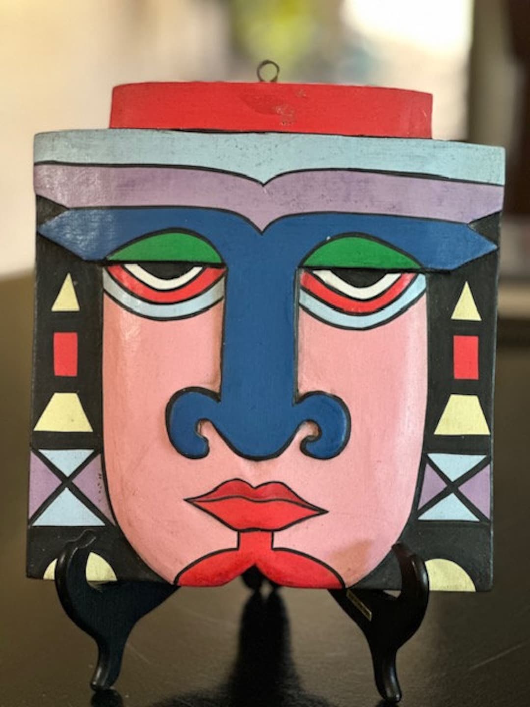 Laurel Burch Tribal Wooden Mask - Etsy