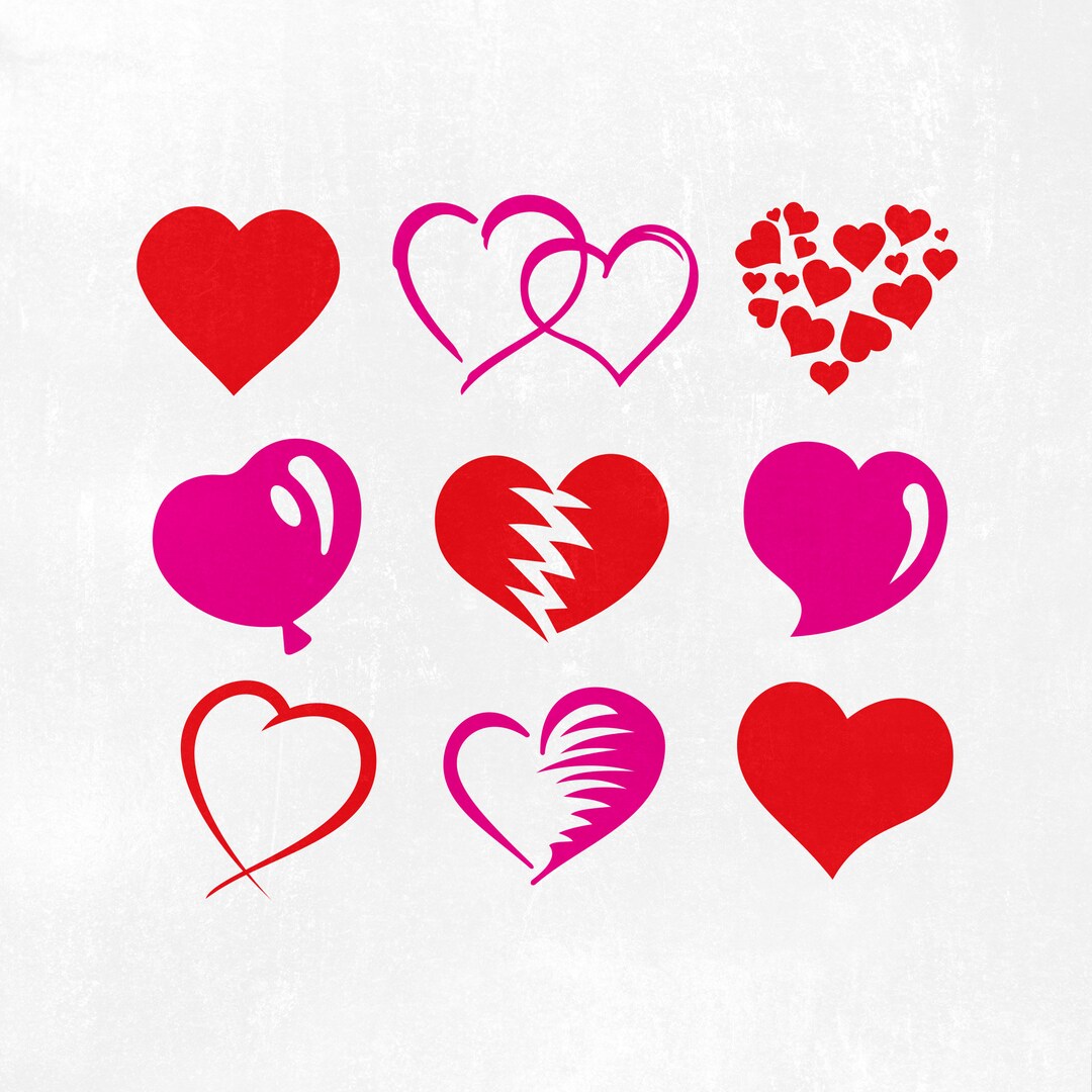 Heart SVG, Love Svg, Valentine Svg, Heart, Heart Clipart, Heart Cut ...