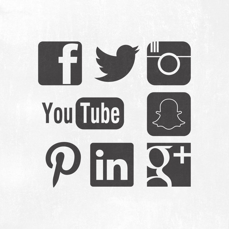 Social Media Icons & Logo SVG Files. Social Media Svg, Social Media ...