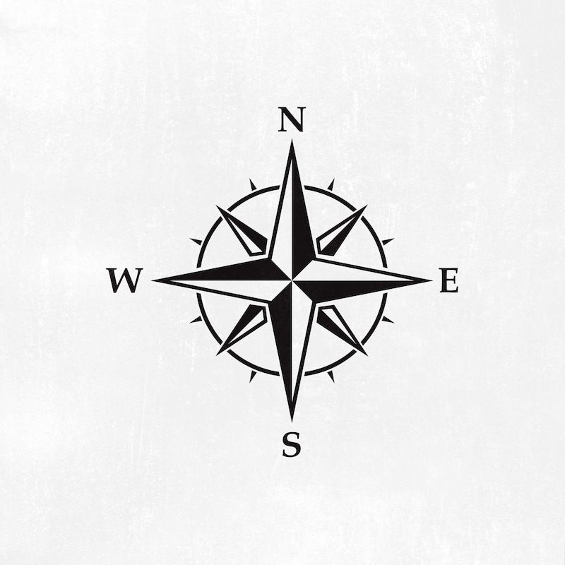Compass Rose Stencil - Etsy