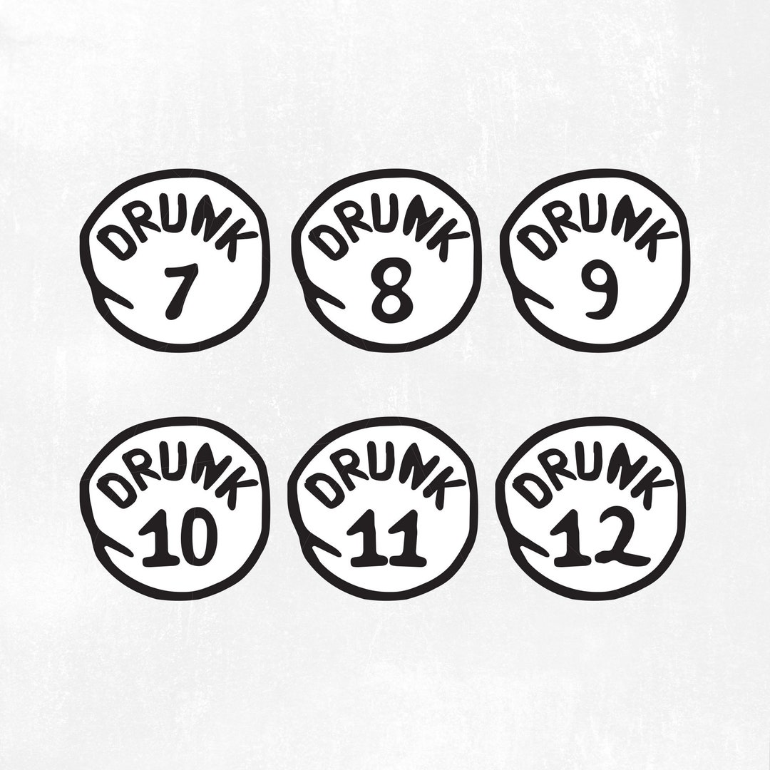 Drunk 1 Svg, Drunk 7-12 Svg, St. Patricks Day Svg, Thing 1, Thing 2 ...