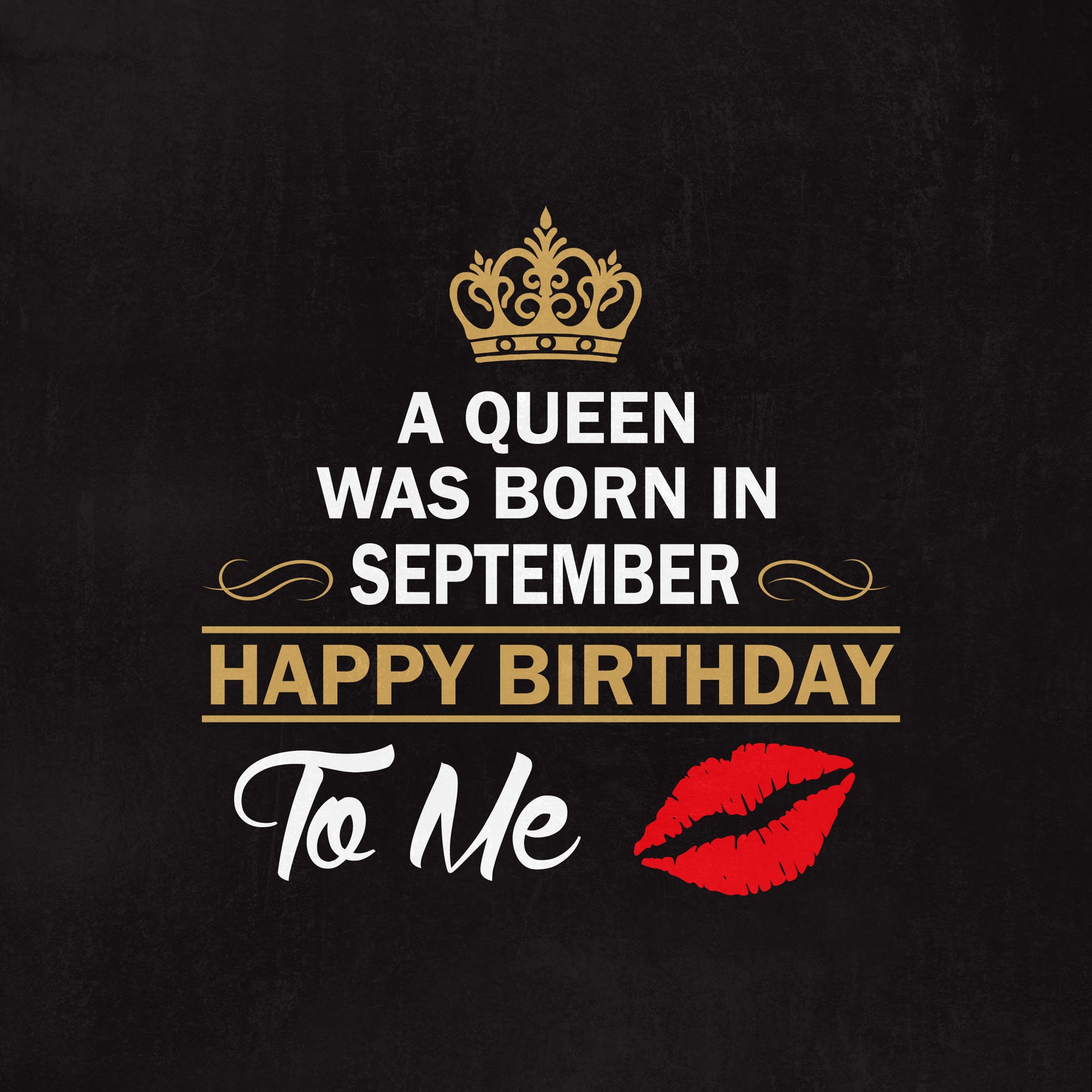 A Queen was born in September Happy birthday to Me SVG | Etsy