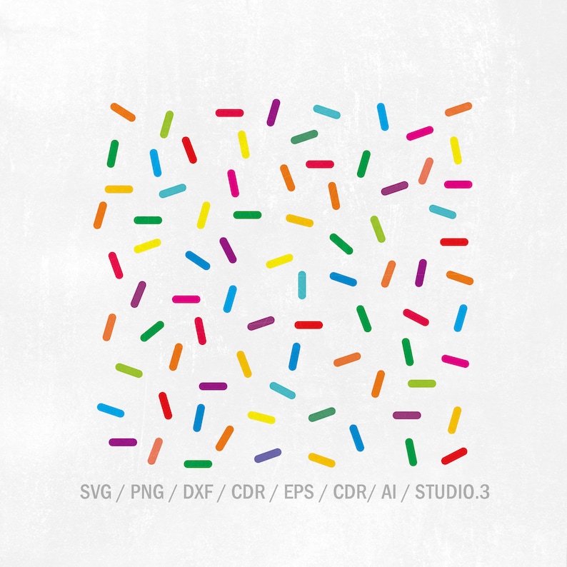 Sprinkle Pattern SVG Sprinkle PNG Svg Png Jpg Eps Dxf - Etsy