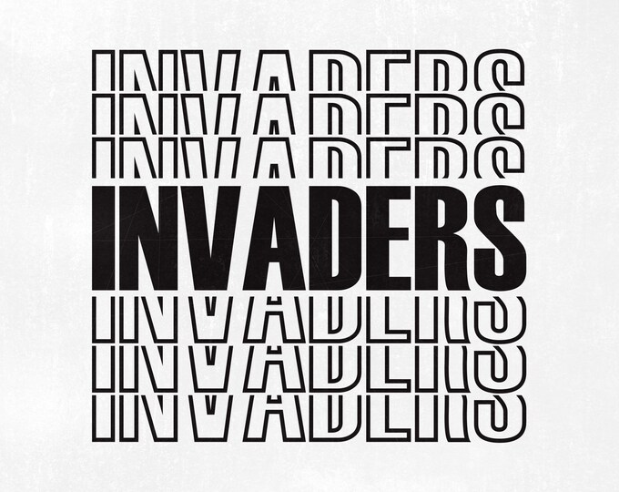 INVADERS, Space Invaders, Svg, Png, Jpg, Eps, Dxf, Studio.3 Cut Files ...