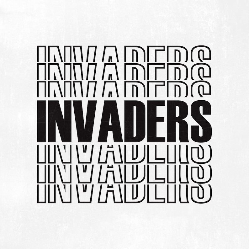 INVADERS Space Invaders Svg Png Jpg Eps Dxf Studio.3 - Etsy