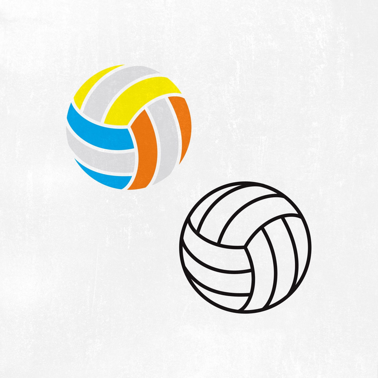 Volleyball SVG & DXF - Volleyball SVG for Cricut, Silhouette, Laser ...