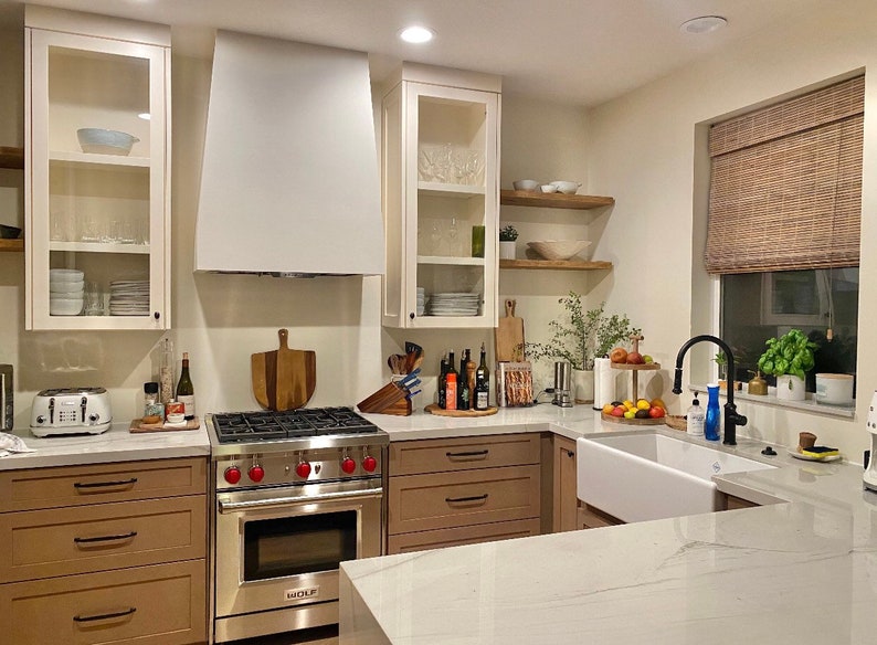 Kitchen Floating Shelves With Metal Bracket Heavy Duty - Etsy