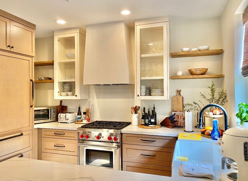 Kitchen Floating Shelves With Metal Bracket Heavy Duty - Etsy