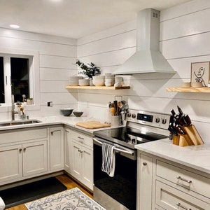 Kitchen Floating Shelf Heavy Duty Rustic Reclaimed Barn Wood Floating ...