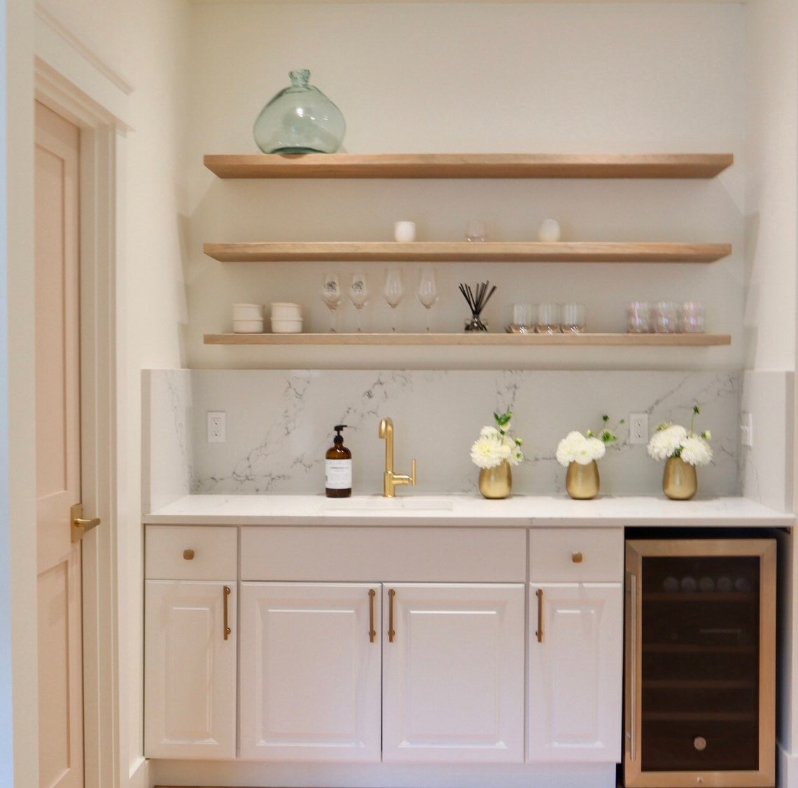 Kitchen Floating Shelves With Metal Bracket Heavy Duty - Etsy