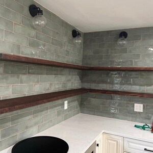 L-shaped Floating Shelves Corner SOLID Wood Customize Color - Etsy