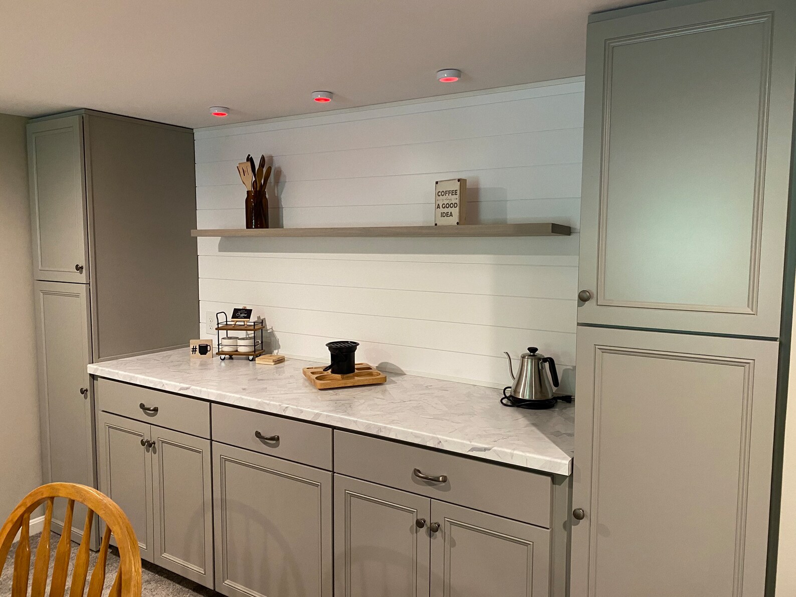 Floating Shelves for Kitchens With Metal Bracket Corner - Etsy