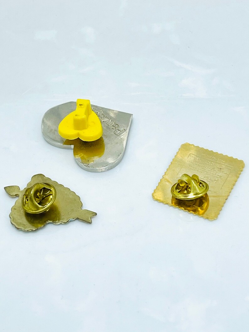 Valentines Heart Love Lapel Pins Set of 3 Enamel Heart Shaped - Etsy