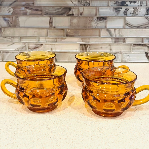 Amber Glass Cup - Etsy
