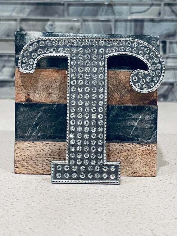 initial letter t rhinestone - Gem