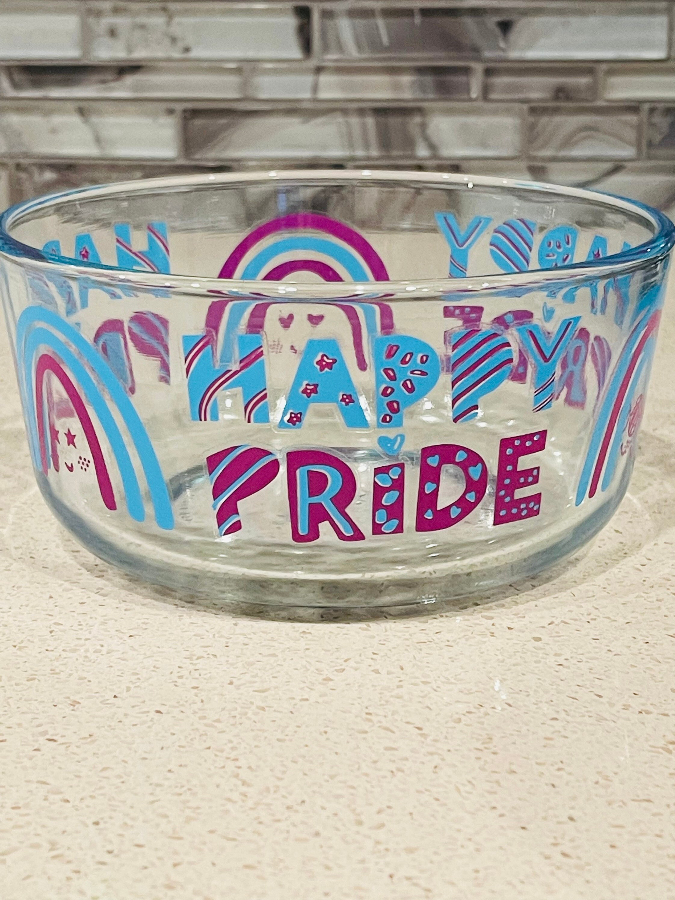 Pyrex Containers Happy Pride Rainbow Set of 2 Glass Containers | Etsy